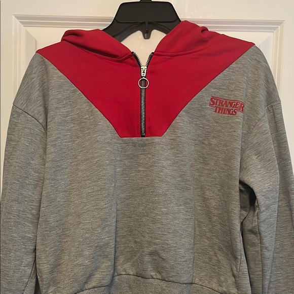 Netflix | Tops | Netflix Stranger Things Red And Gray Jacket | Poshmark